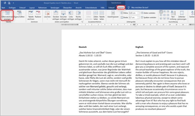 Word: Spalten mit Hilfe von Tabellen erzeugen – Die smarte Alternative ...